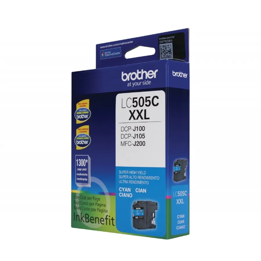 Cartucho De Tinta Brother LC-505C / Hasta 1300 Páginas / Cyan | HarTunning