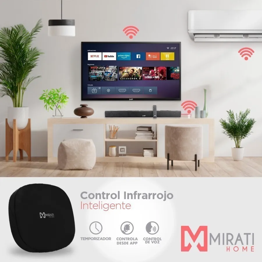 Control Remoto Inteligente MIRATI MIRI1 / Infrarrojo Universal / Rango ...