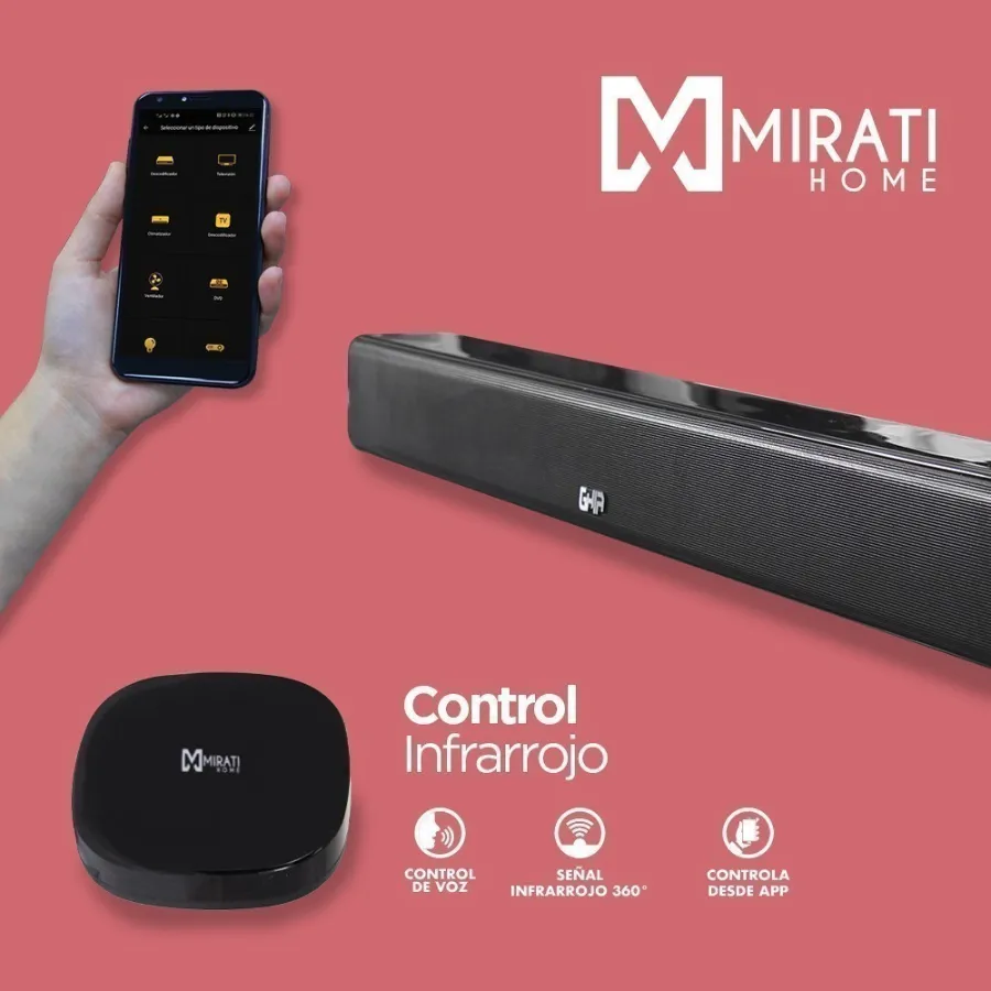 Control Remoto Inteligente MIRATI MIRI1 / Infrarrojo Universal / Rango ...