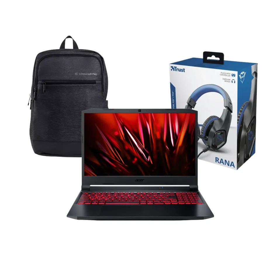 Bundle Laptop Gamer Acer Nitro 5 / 15.6" / Intel Core i5-11400H / GTX ...