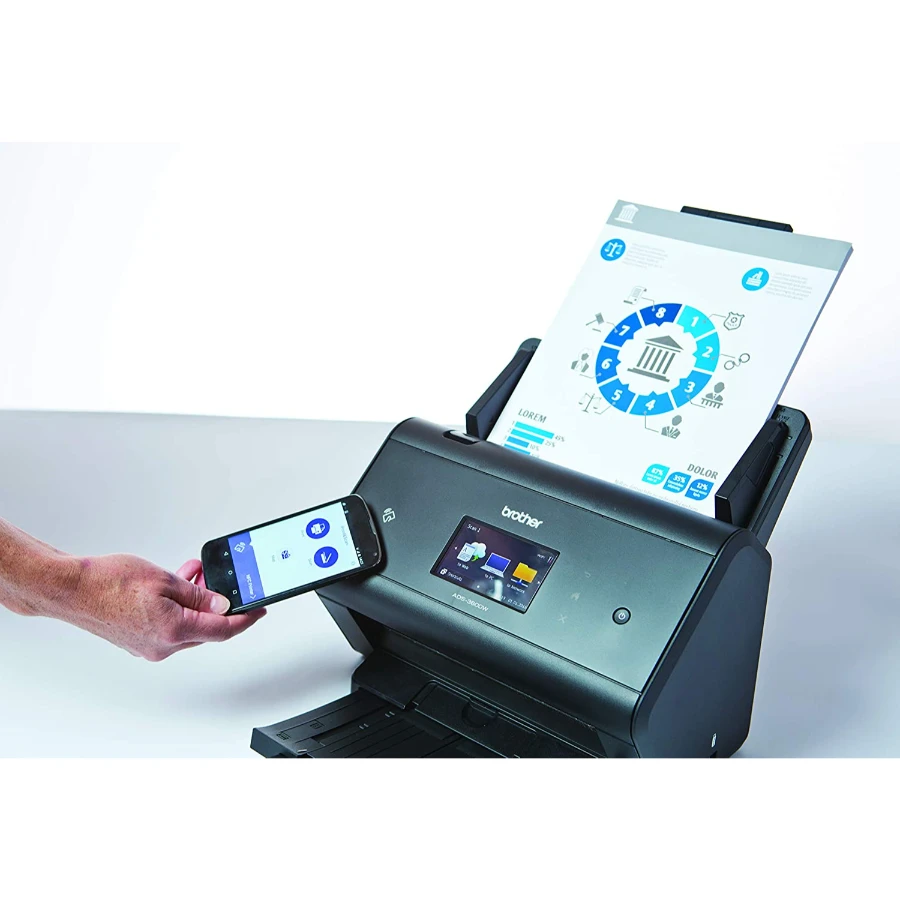 Scanner BROTHER ADS3600W / De Escritorio / 600Dpi / 50ppm - 100ppm ...