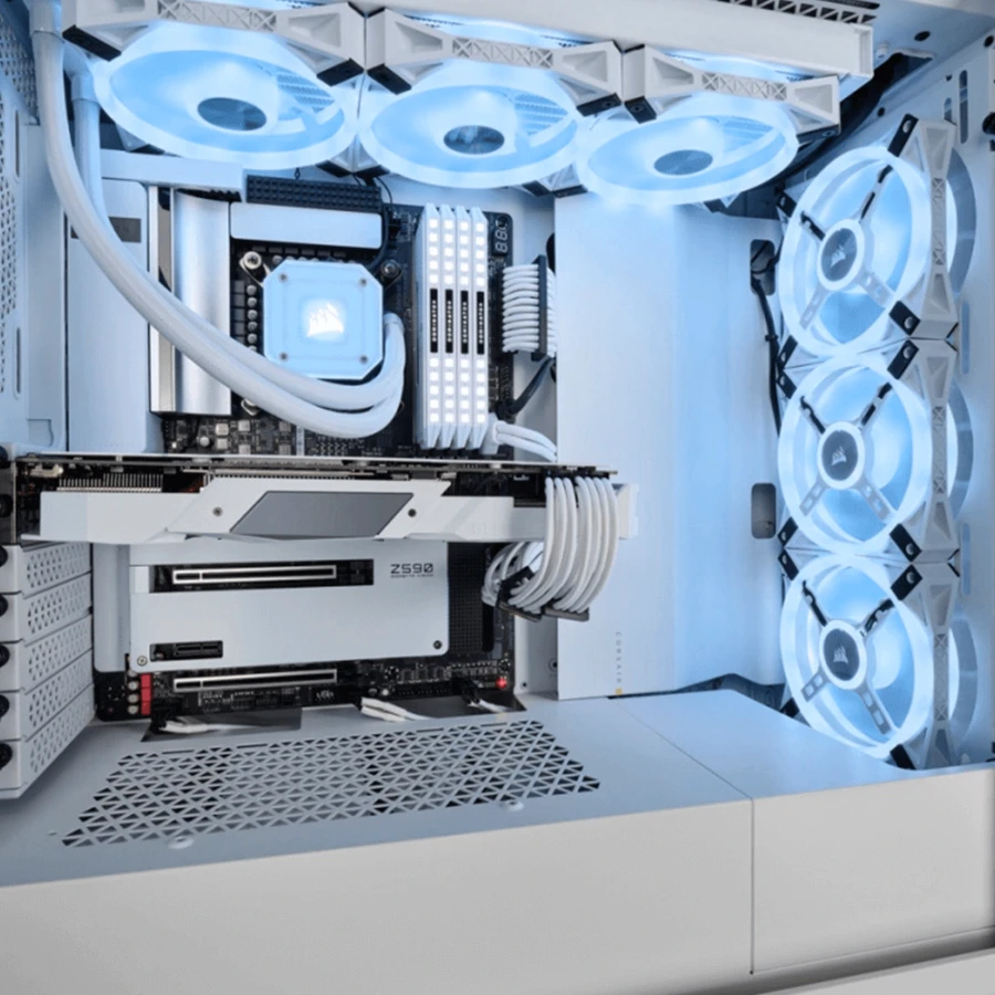 Gabinete CORSAIR ICUE 5000X RGB / ATX / Cristal Templado / 4 ...