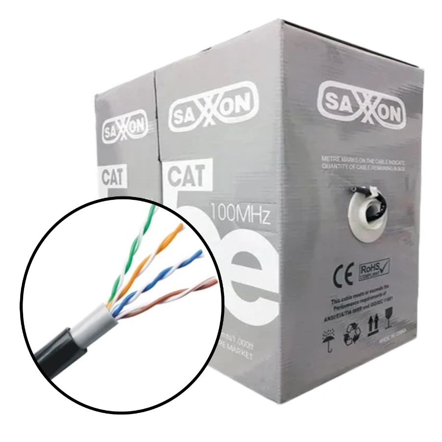 Cable UTP SAXXON OUTP5ECCAEXT CCA / CAT5E / 4 Pares / 305Mts / Exterior ...
