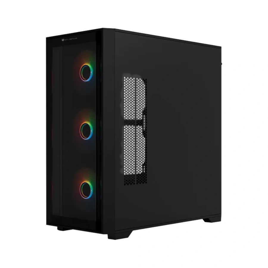 Gabinete Gamer BALAM RUSH Carbono Twin Mate 9000 / E-ATX / Cristal Templado / 4 Ventiladores ...