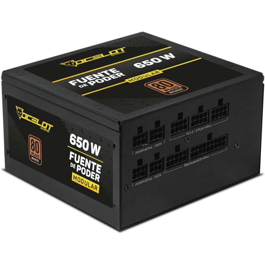 Fuente De Poder OCELOT OPS650 / 650W / 80 Plus Bronze / Modular / 20+4 ...